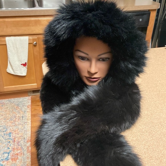 Accessories | Fox Fur Trimmed Hood | Poshmark